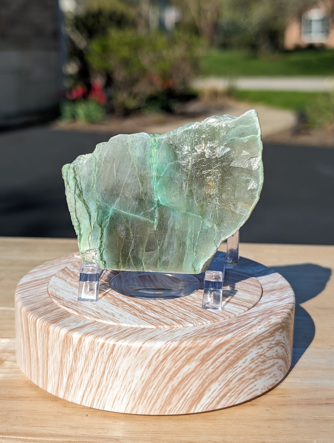 Flashy Green Moonstone Garnierite Slab B - Etsy