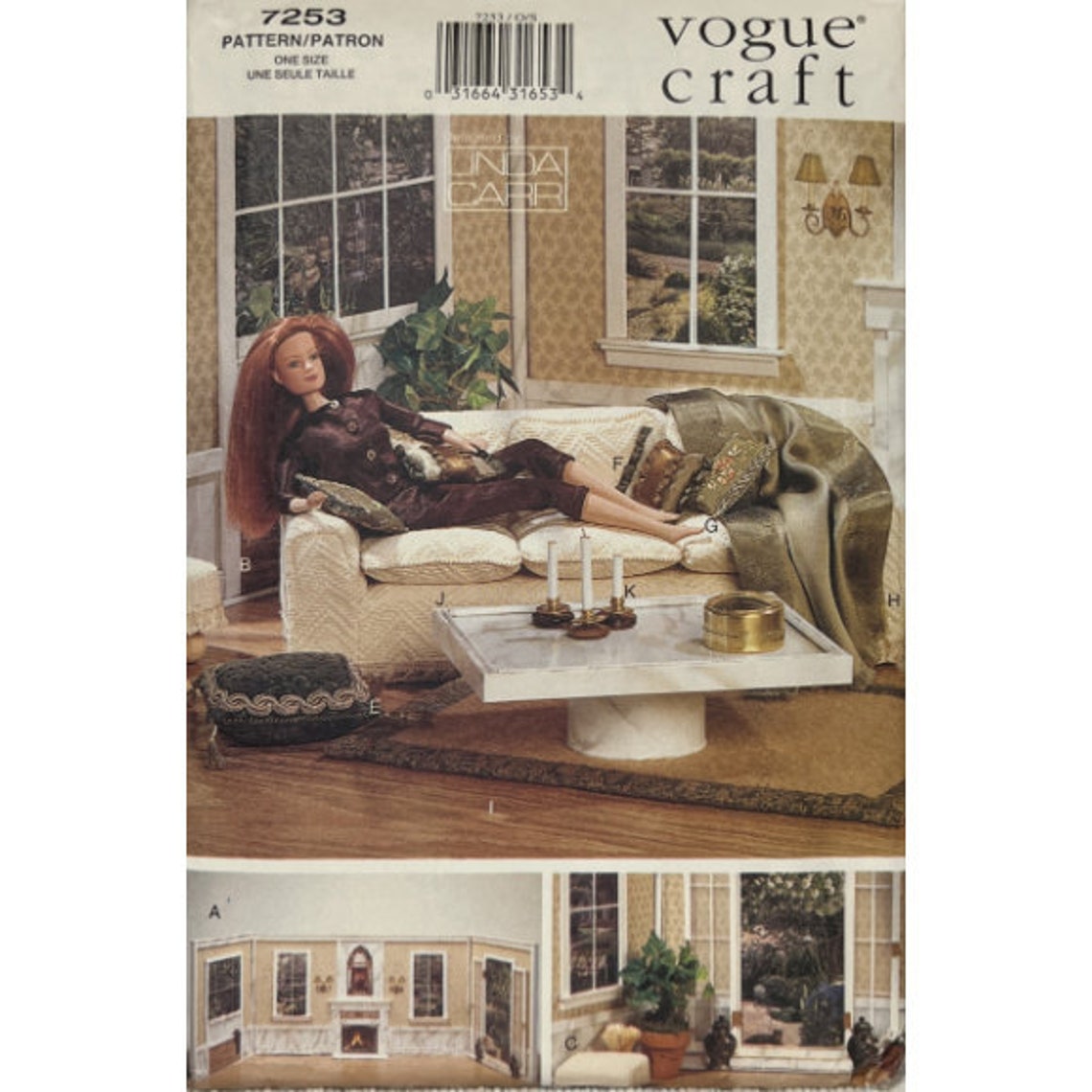 Vintage ©2000 Vogue Crafts 7253 - Linda Carr Creation for an 11.5 Inch ...