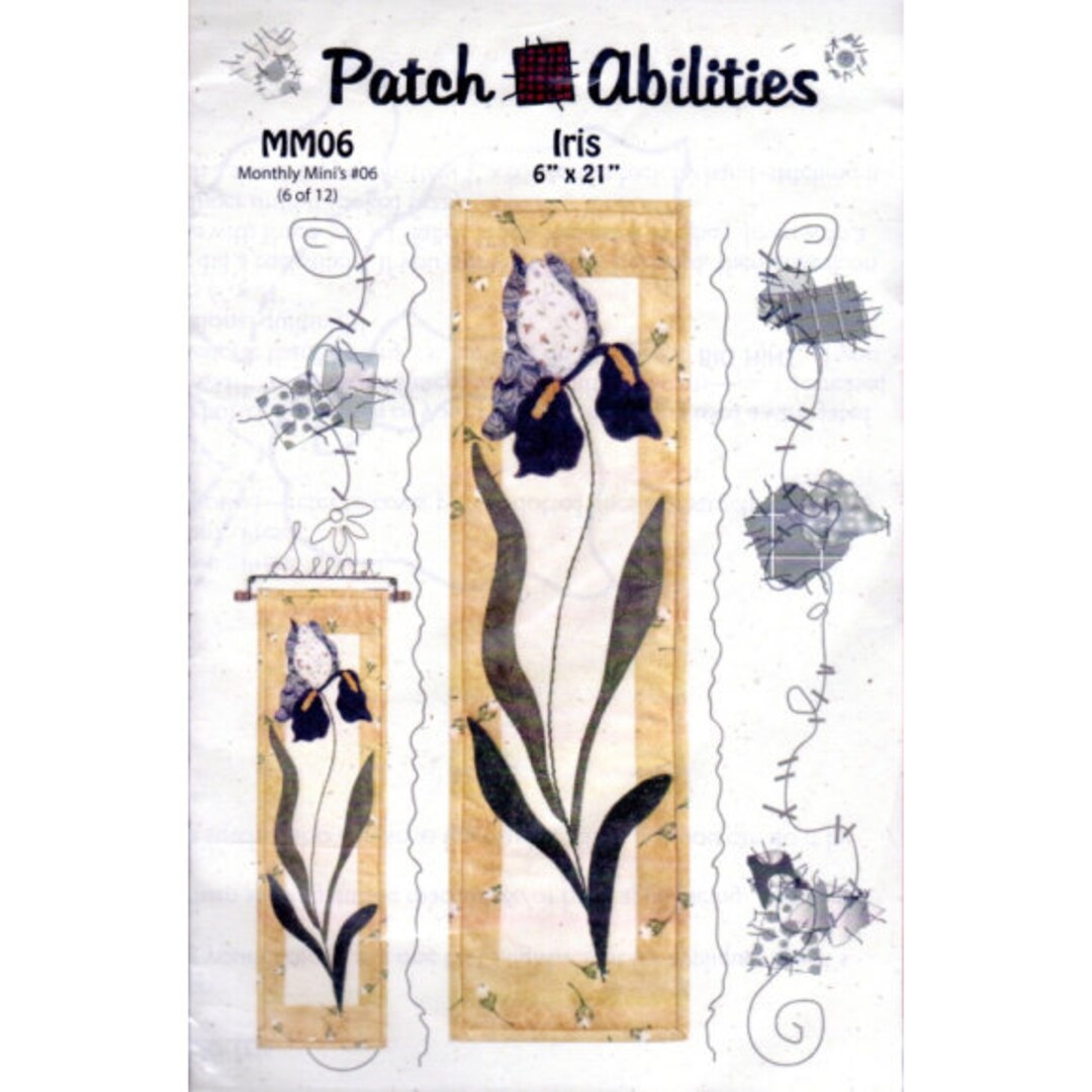 Patch Abilities Quilt Pattern - Iris - Size - 6" X 21" - Etsy