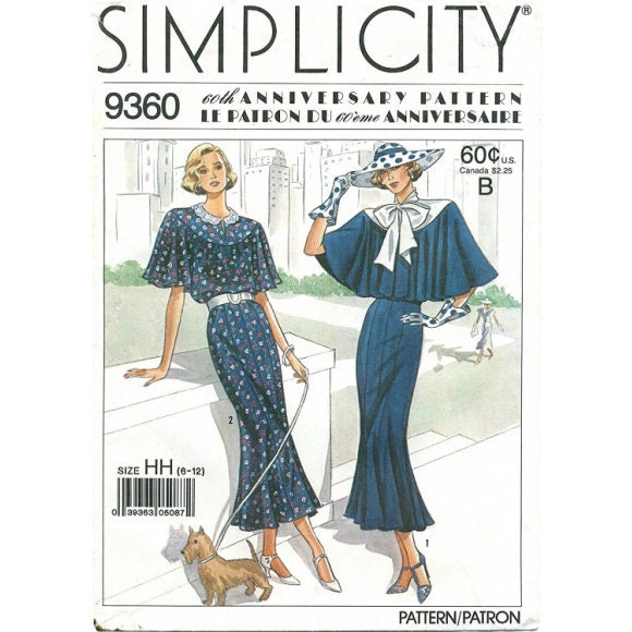 Vintage ©1988 Simplicity 9360 60th Anniversary Pattern for - Etsy