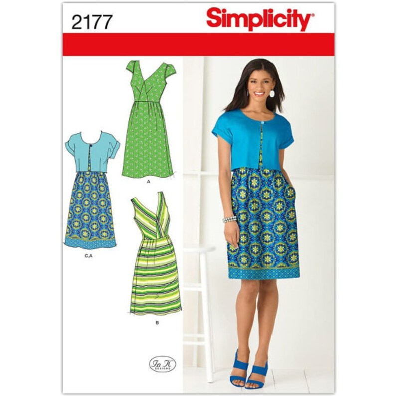 Simplicity 2177 Sewing Pattern - Misses' Dress & Jacket - Size 6-8-10 ...