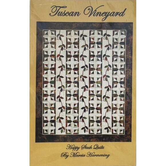 Happy Stash Quilt Pattern - Tuscan Vineyard - Size 74.5" X 92" - Etsy