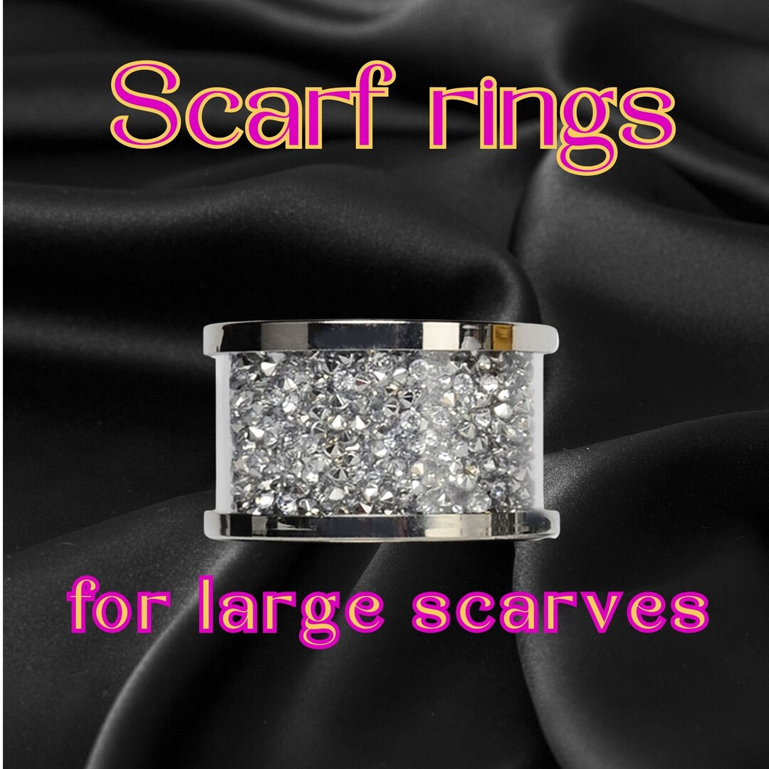 Large Scarf Ring Mom Cruise Wear Mothers Day Plus Size Gift Resort Wear Jewelry Bling Luxury ...