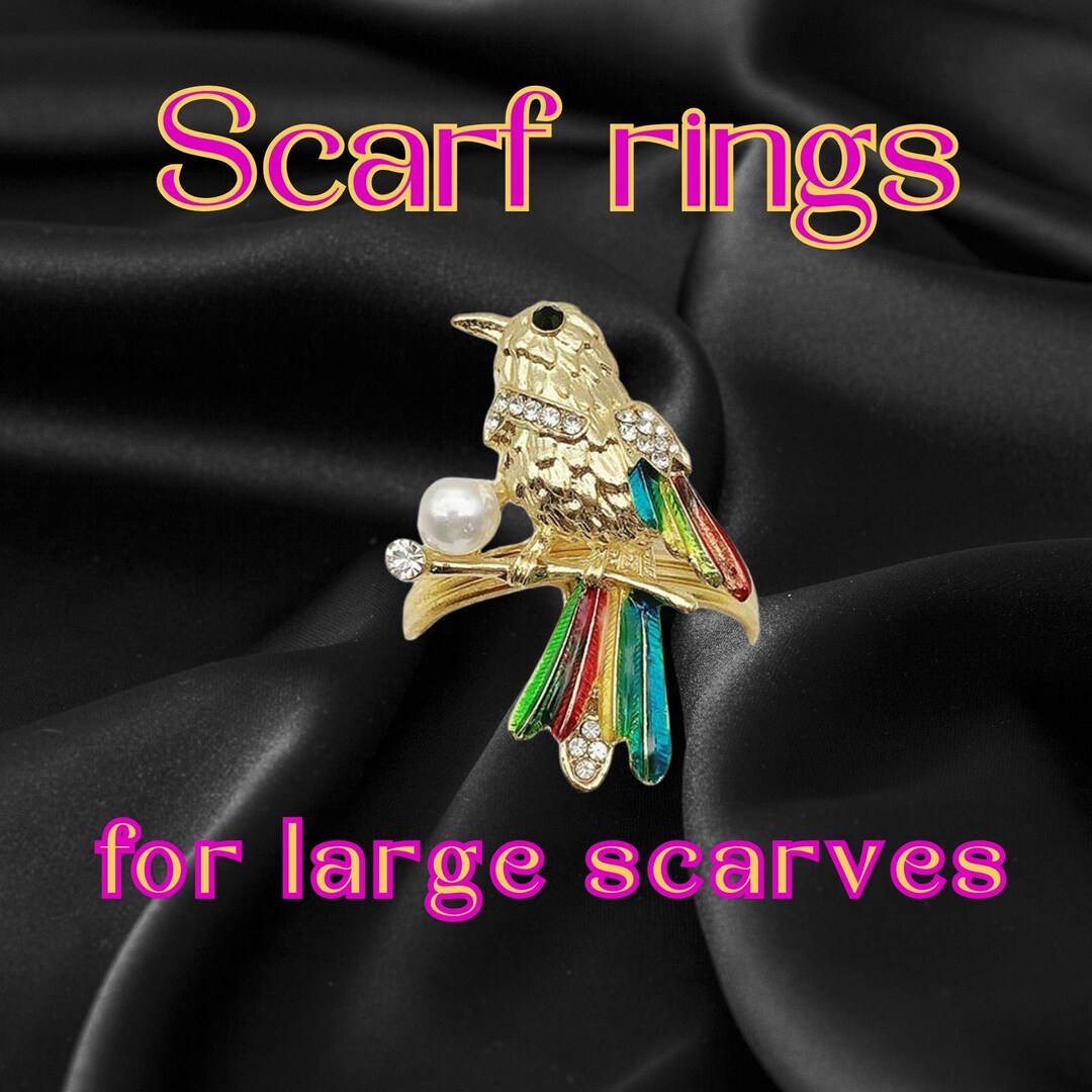 Large Scarf Ring Gift Mom Cruisewear Mothers Day Plus Size Gift Resort Wear Jewelry Bling Luxury ...