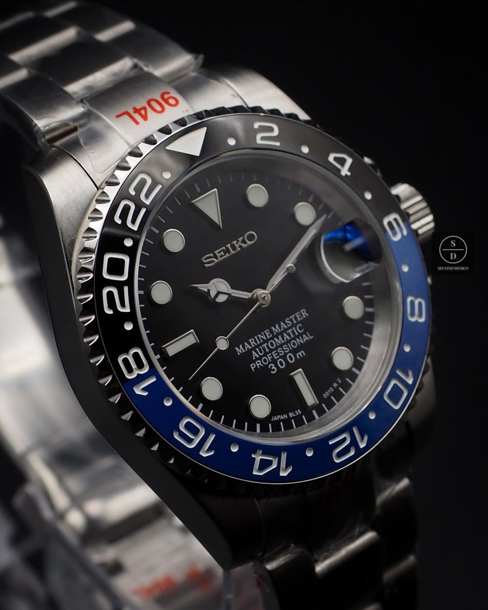 Seiko Mod Batman Marine Master - Etsy