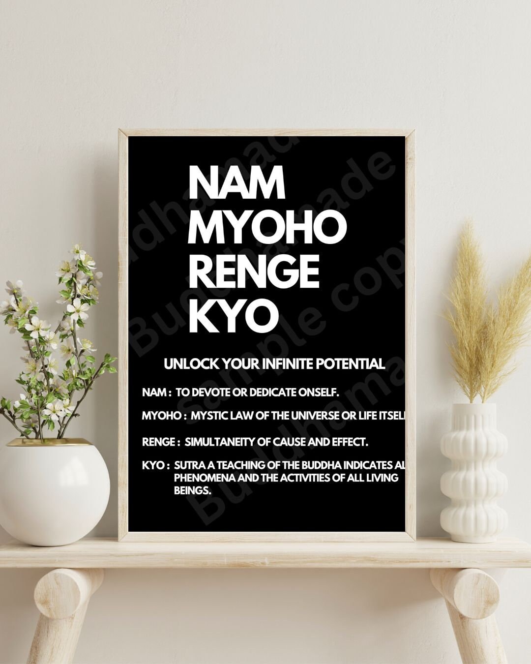 Printable Wall Art Nam-myoho-renge-kyo With Its Meaning in High ...