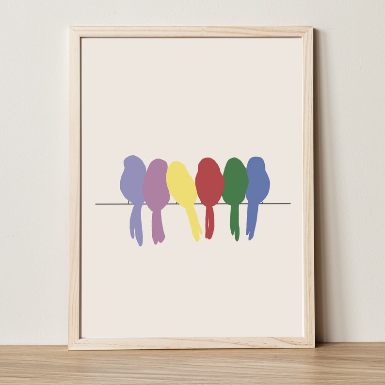 Birds Wall Art Wall Art Printable Quote Poster Digital - Etsy