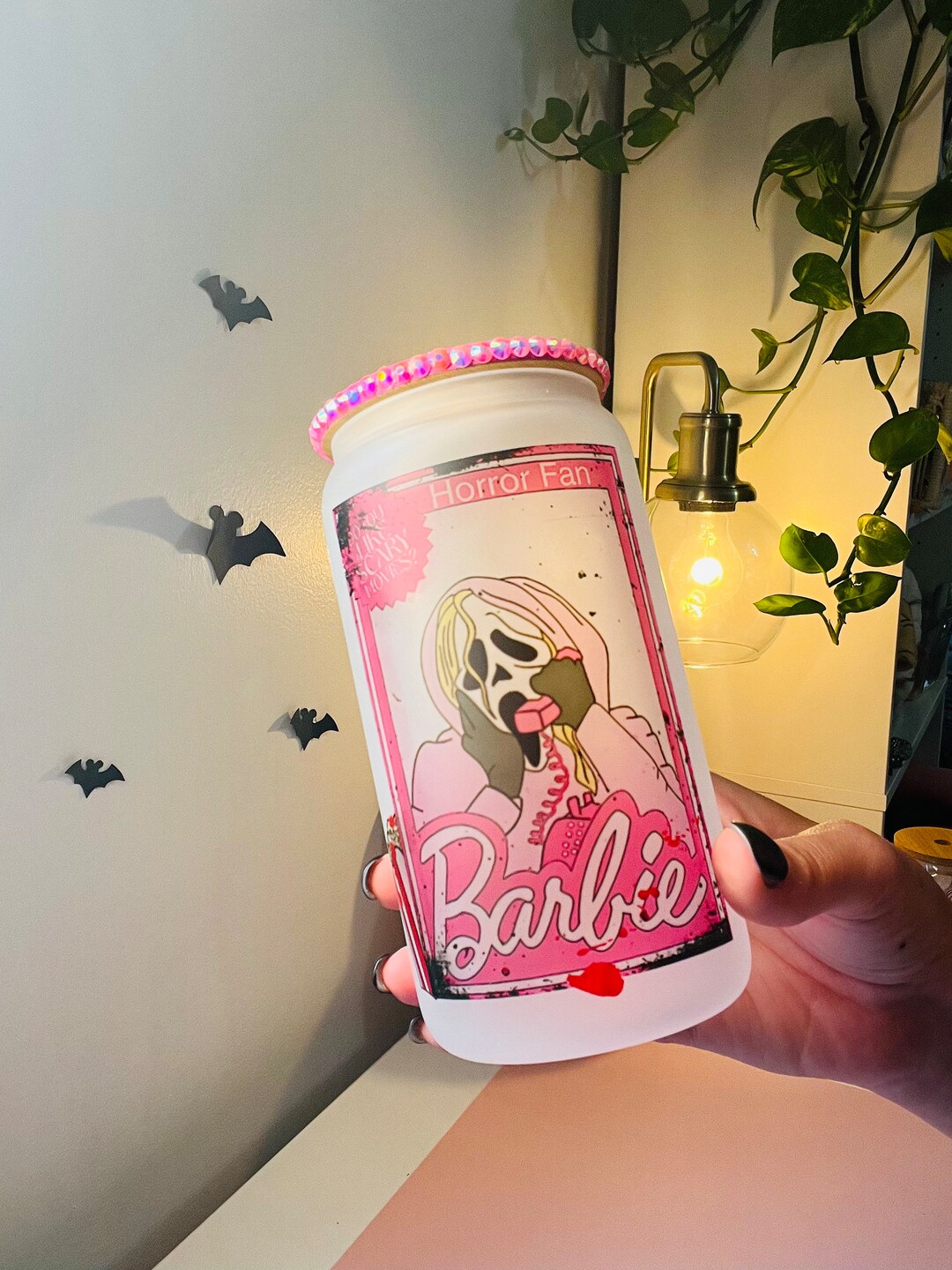 Pink Ghostface Cup - Etsy