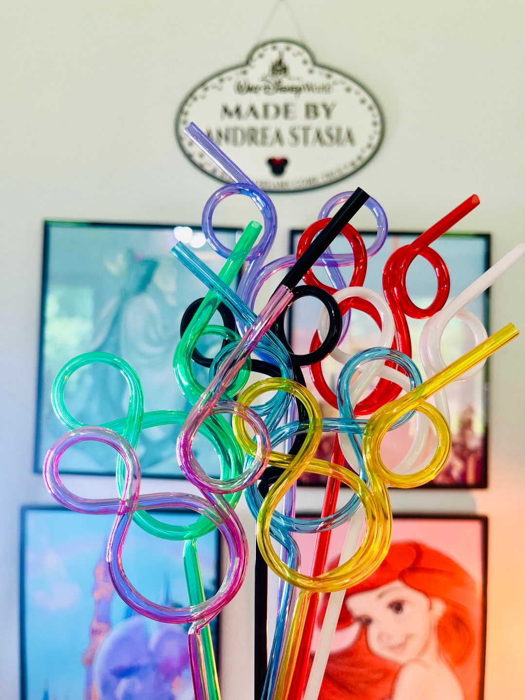 Mickey Straws READY TO SHIP - Etsy