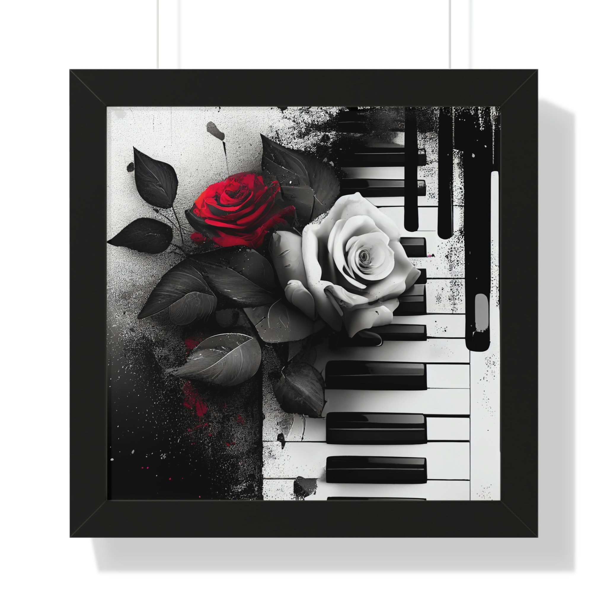 Pianos With White Roses