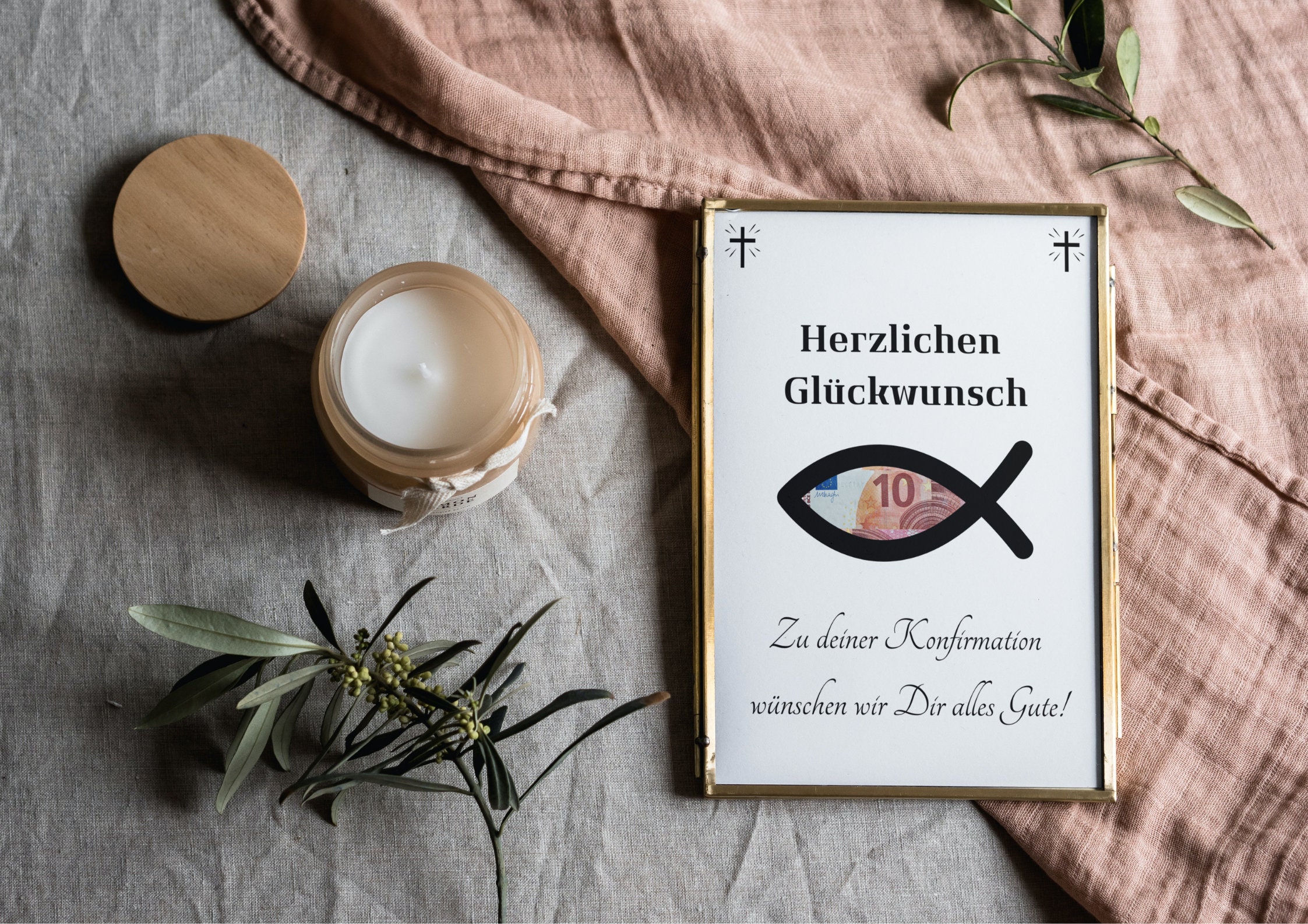 Confirmation Gift Fish Cash Gift to Print Out Directly Last Minute Gift ...