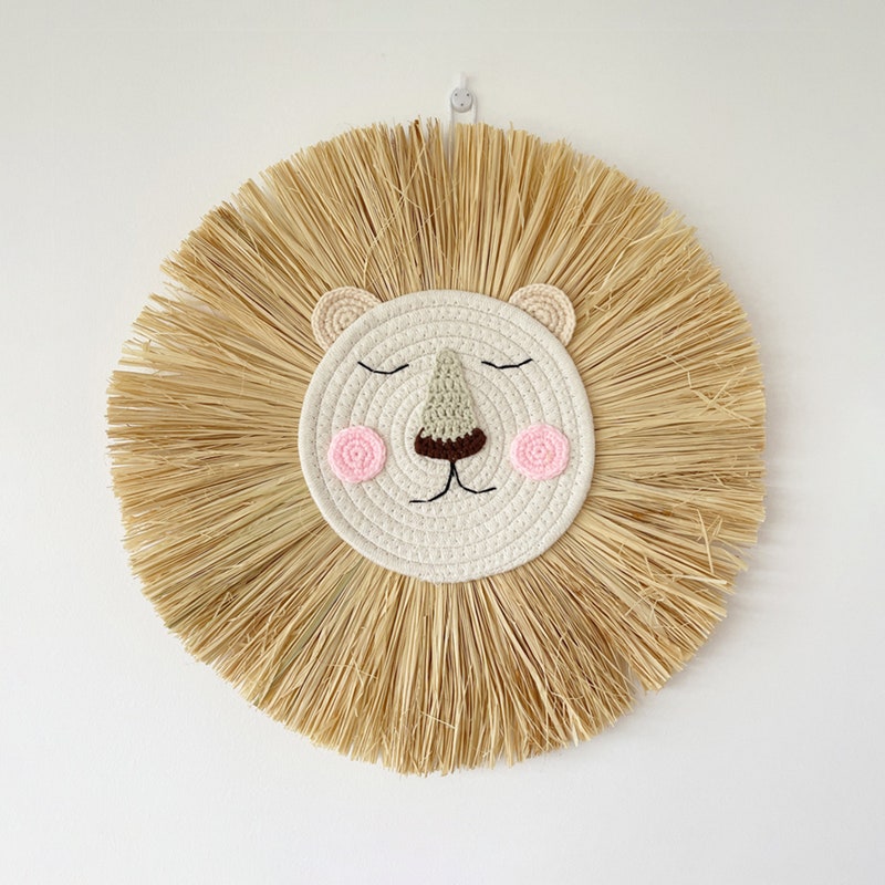 Straw Animal Head - Etsy UK
