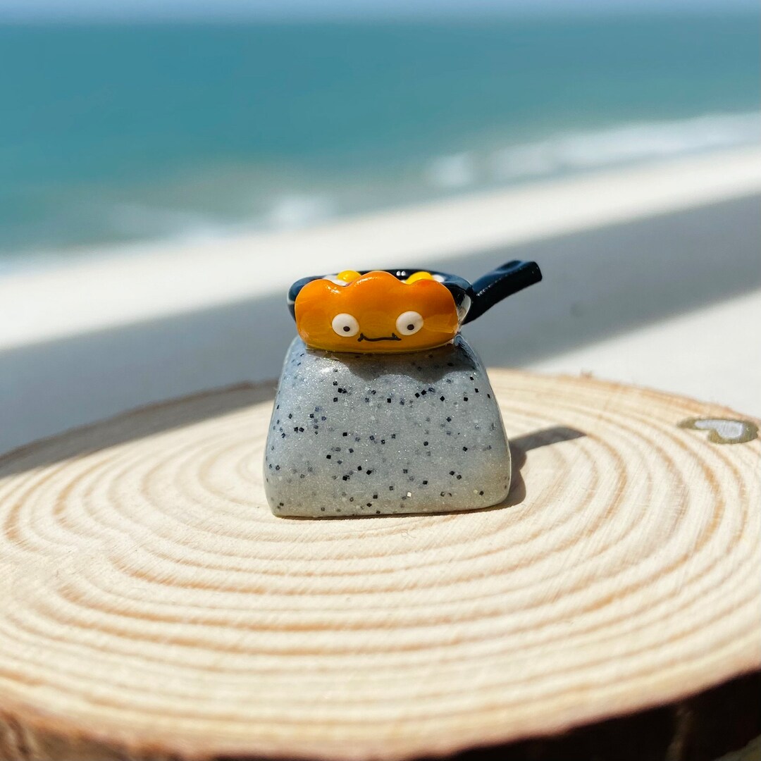Calcifer Keycap, Studio Ghibli Keycap, Artisan Keycap, Howl's Moving ...