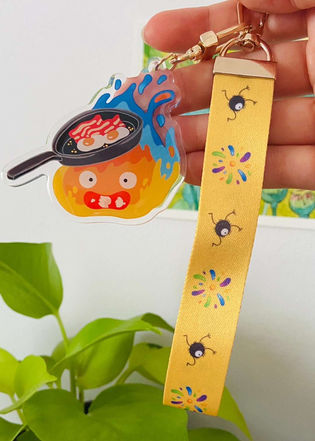 Calcifer Keychain, Studio Ghibli Keychain, Studio Ghibli Art, Howl's ...