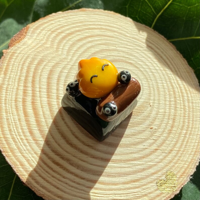 Keycap Calcifer Studio Ghibli, Howl's Moving Castle, Handmade Keycap ...