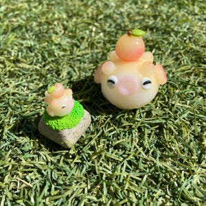 Peach Puffer Fish Desk Friend Polymer Clay Desk Friends Artisan Desk ...