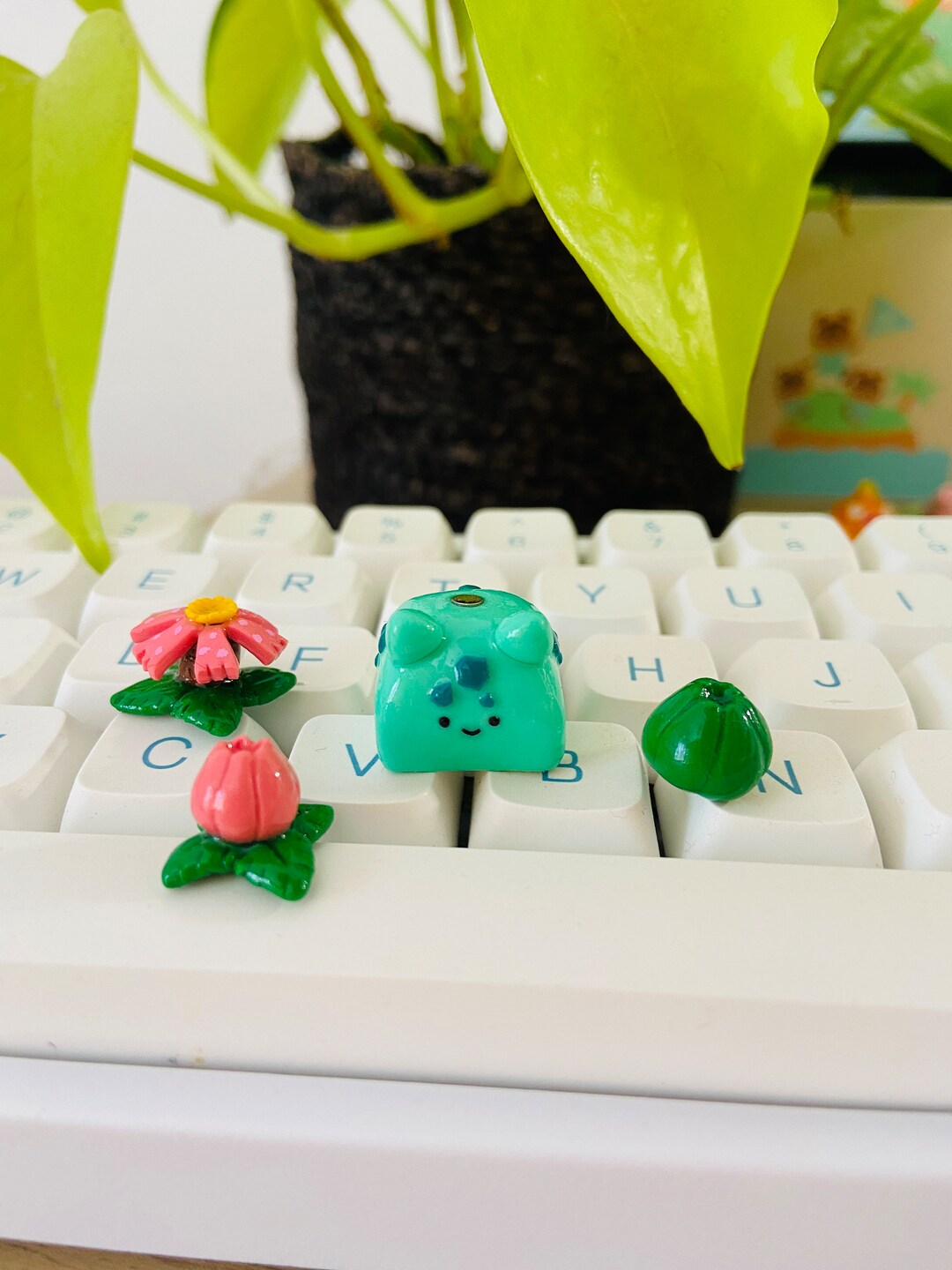 Bulbasaur Ivysaur Venusaur Keycap With Magnet Artisan Keycaps Handmade ...