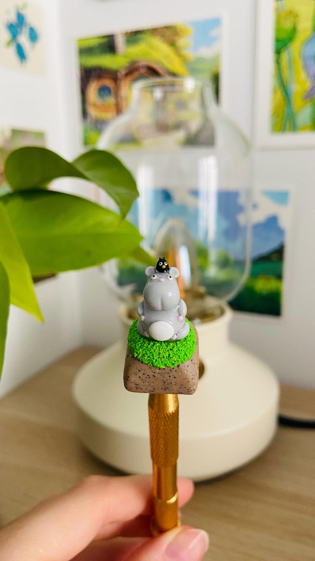 Boh & Yu-bird Keycap | Studio Ghibli Keycap | Artisan Keycap | Spirited ...