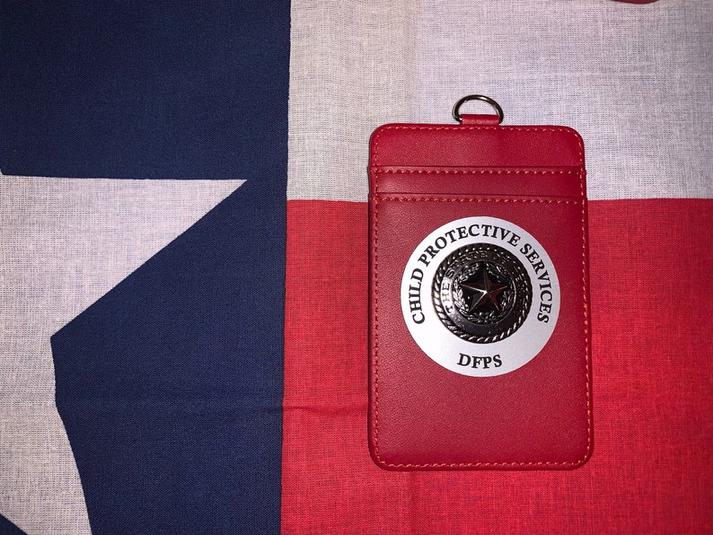 Texas State Employee CPS Badge Holder: Custom Plaque With Lanyard - Etsy