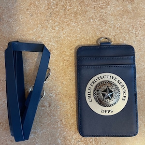 Texas State Employee CPS Badge Holder: Custom Plaque With Lanyard - Etsy