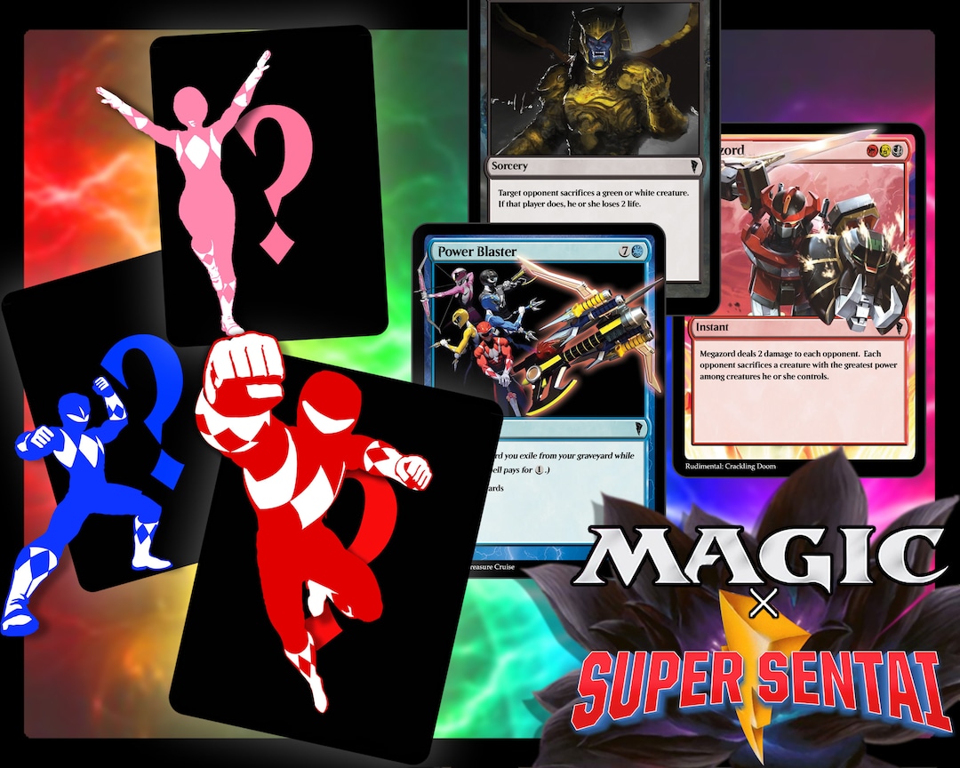 The Super Sentai Deck Themed Magic Trading Cards Complete Playable Deck ...