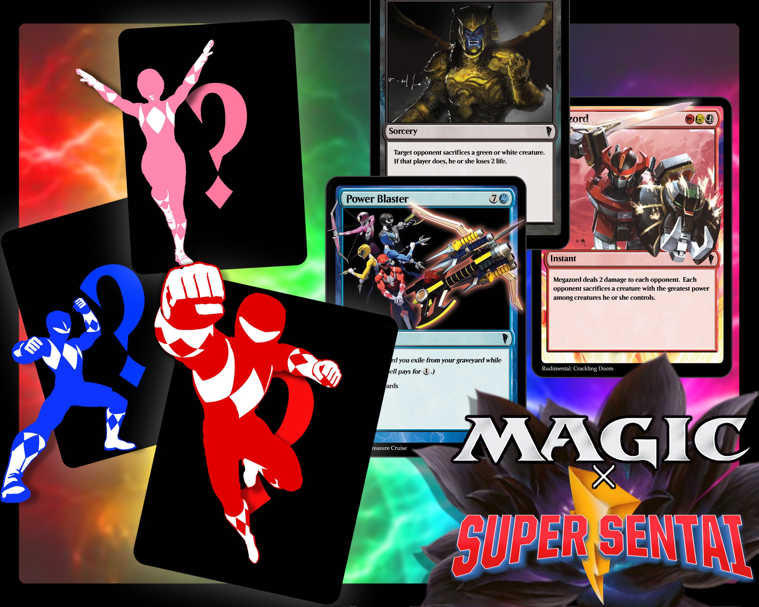 The Super Sentai Deck Themed Magic Trading Cards Complete Playable Deck ...