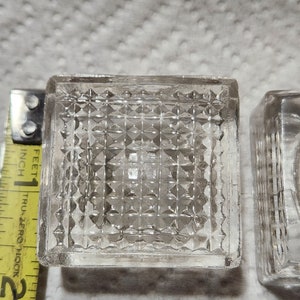 Vintage GORGEOUS 2 Small Glass Pieces for Salt, Candles? SO PRETTY! - Etsy