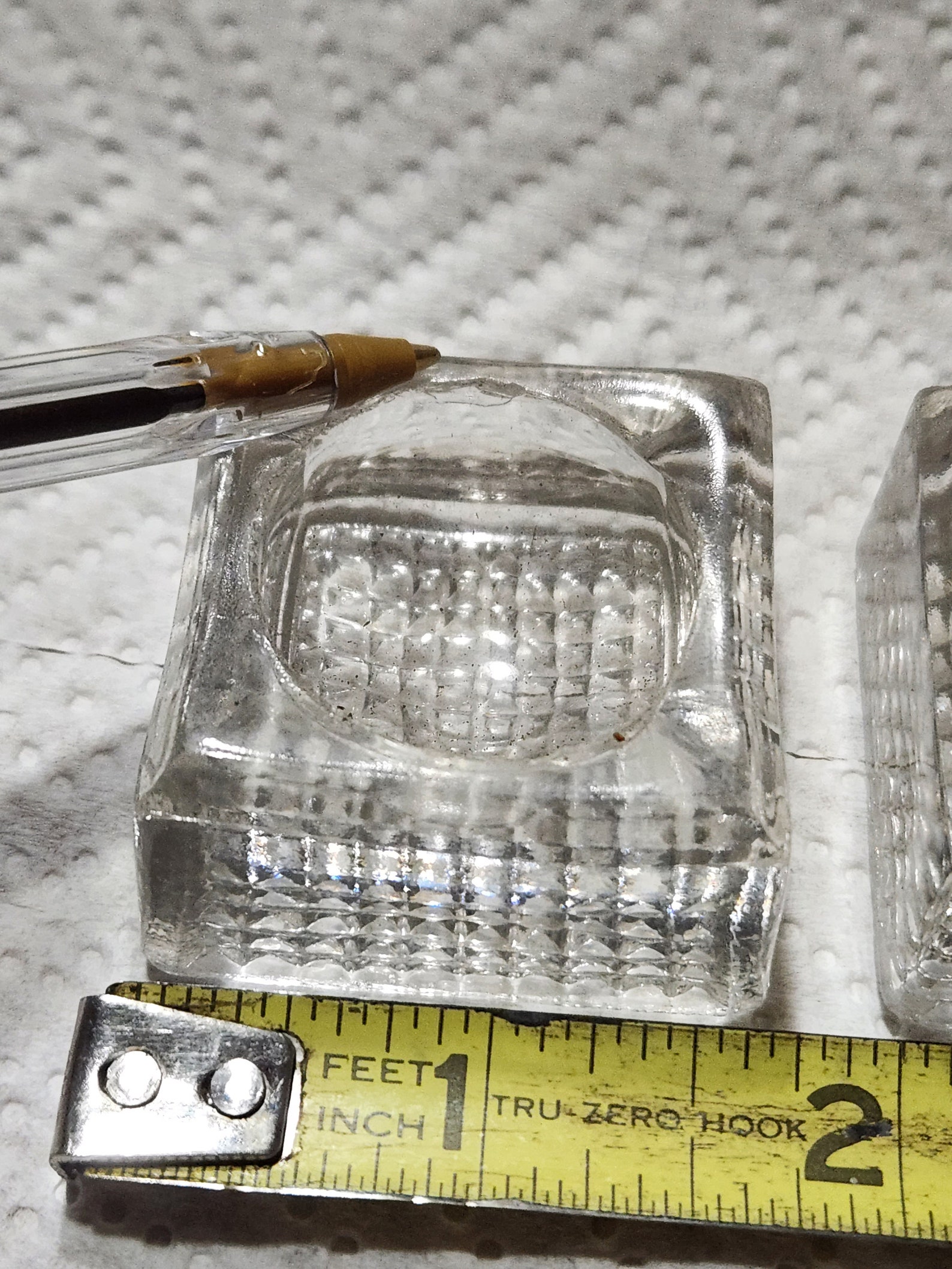 Vintage GORGEOUS 2 Small Glass Pieces for Salt, Candles? SO PRETTY! - Etsy