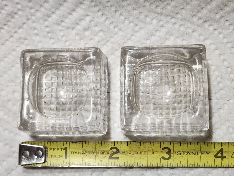 Vintage GORGEOUS 2 Small Glass Pieces for Salt, Candles? SO PRETTY! - Etsy