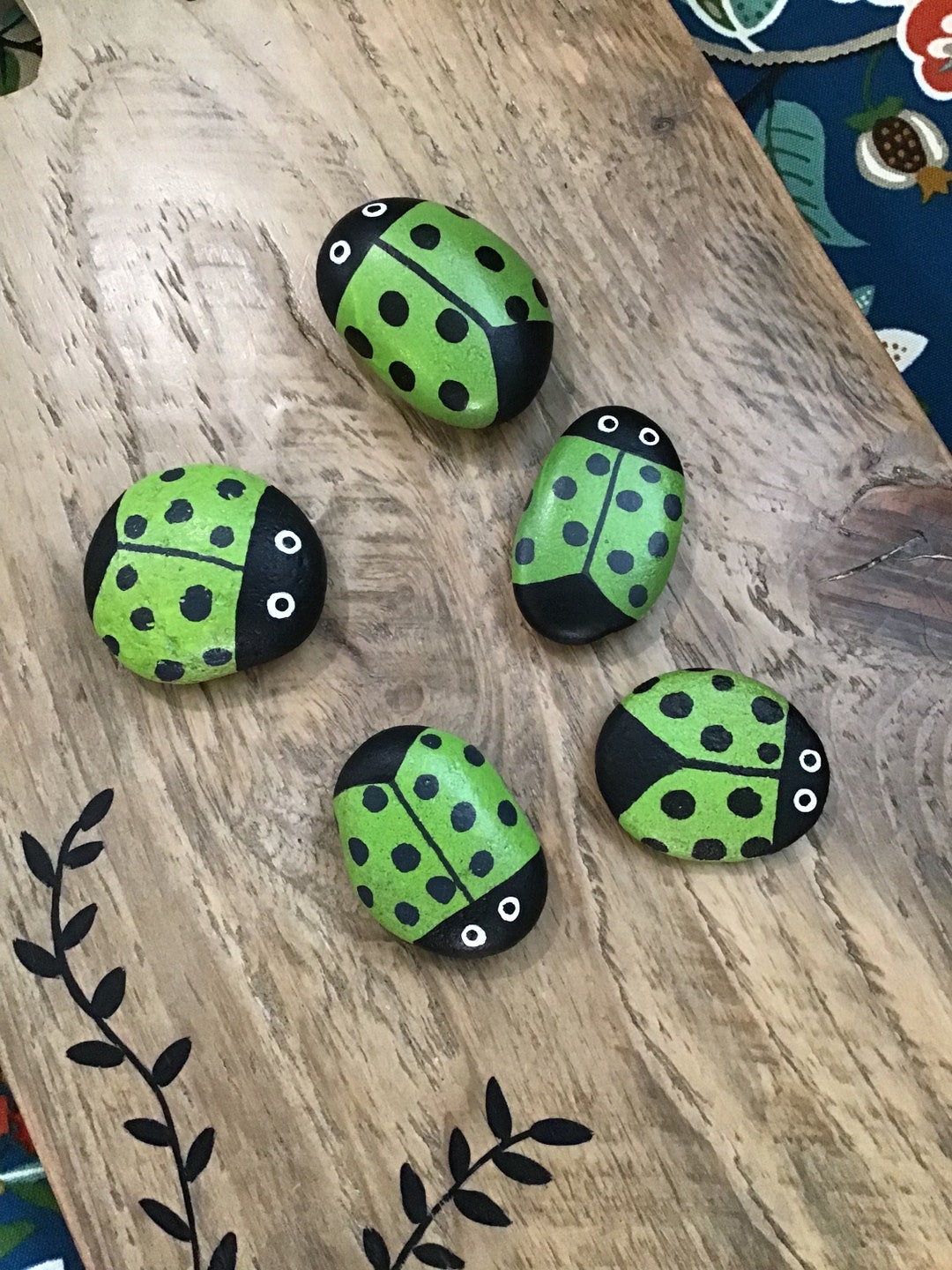 Ladybug Rocks | Beach Rocks | Hand Painted Ladybugs | Ladybug Gift ...