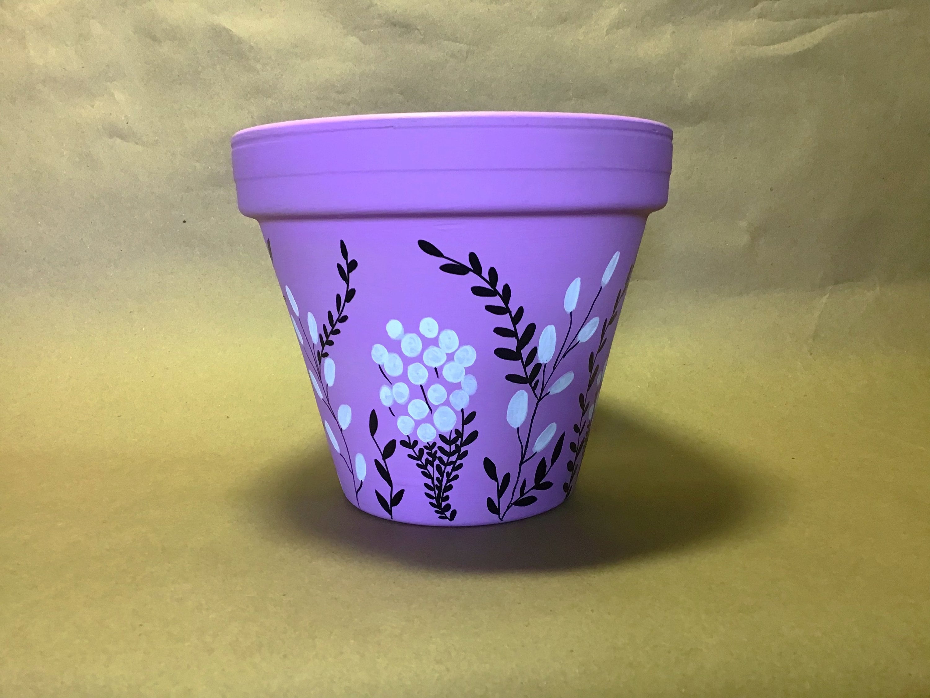 6 Inch Hand Painted Terracotta Pot | Floral Pot | Farmhouse | Beautiful ...