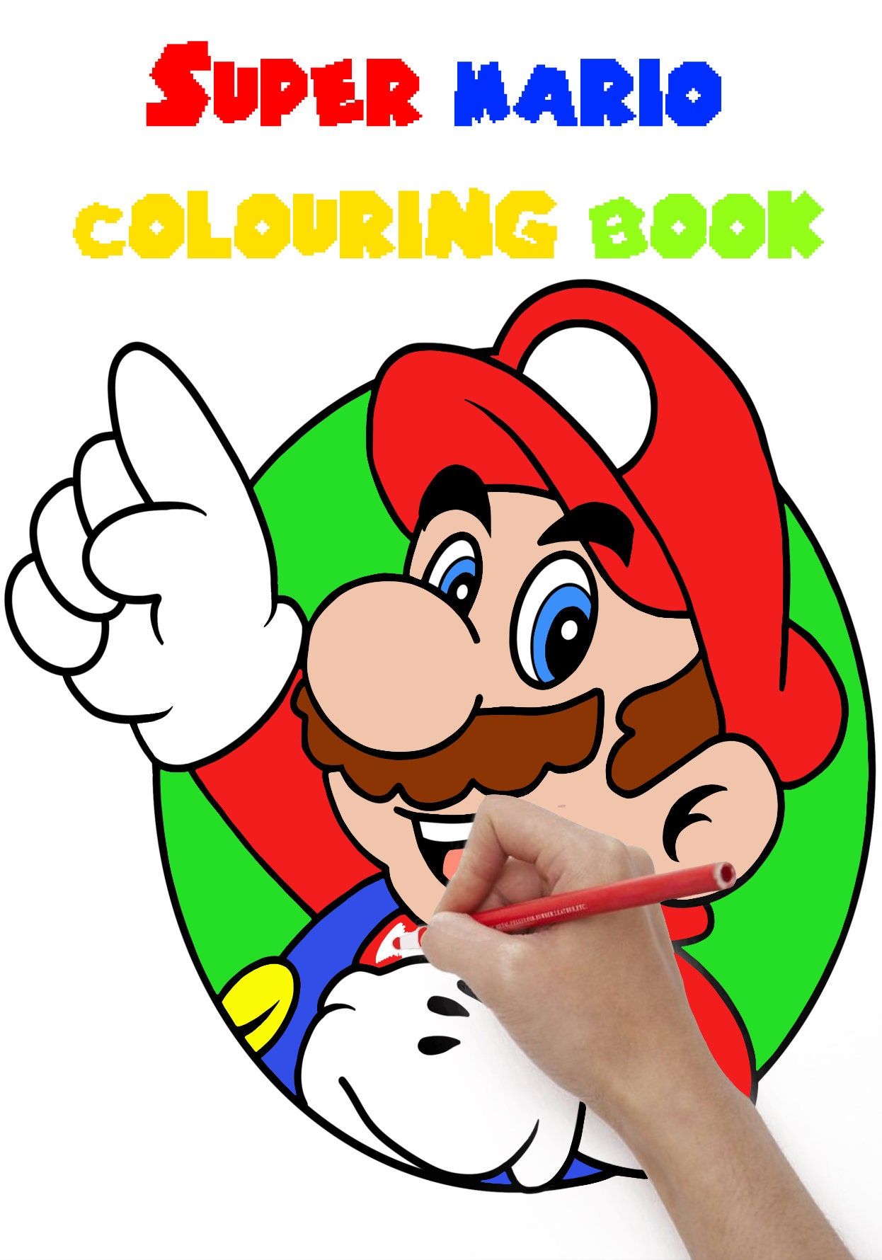 Super Mario Colouring Book - Etsy