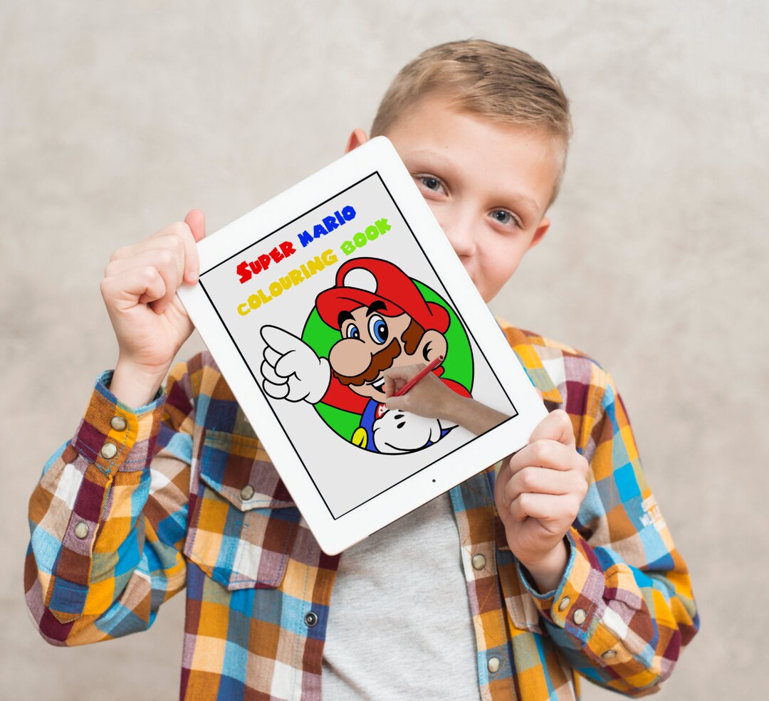 Super Mario Colouring Book - Etsy
