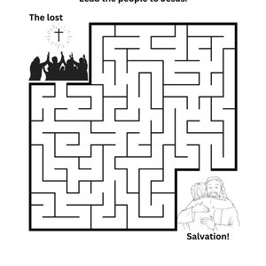 Children’s Church Activity Pages - Etsy