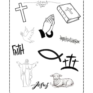 Children’s Church Activity Pages - Etsy