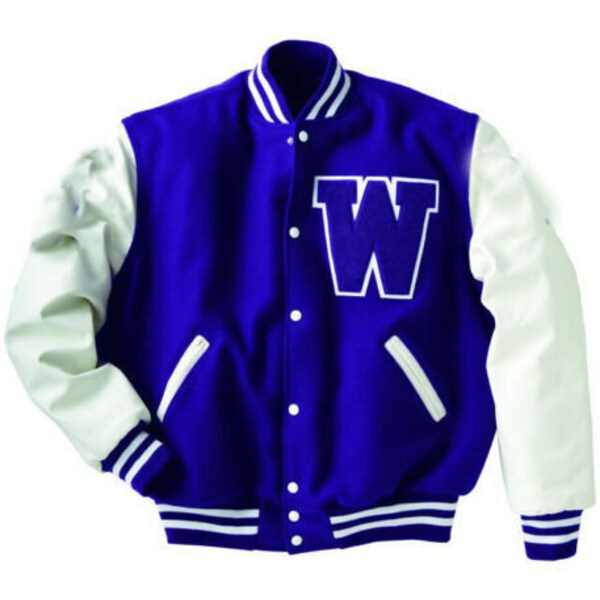 Royal Blue Varsity Jacket - Etsy
