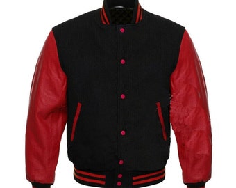 Black Baseball Jacket - Etsy
