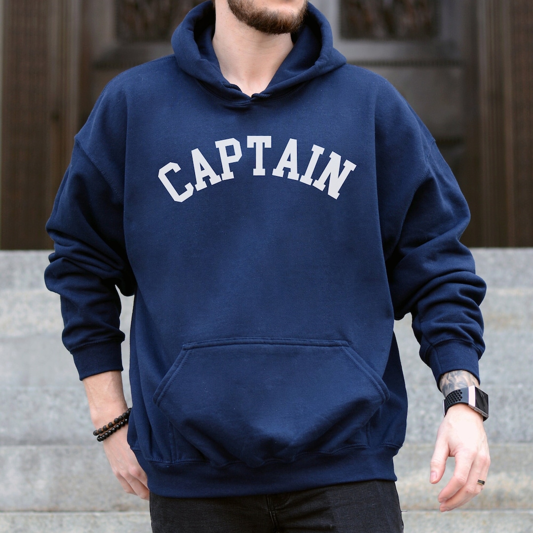 Captain Hoodie for a Nautical Gift, Men's Captain Sweatshirt for Father ...