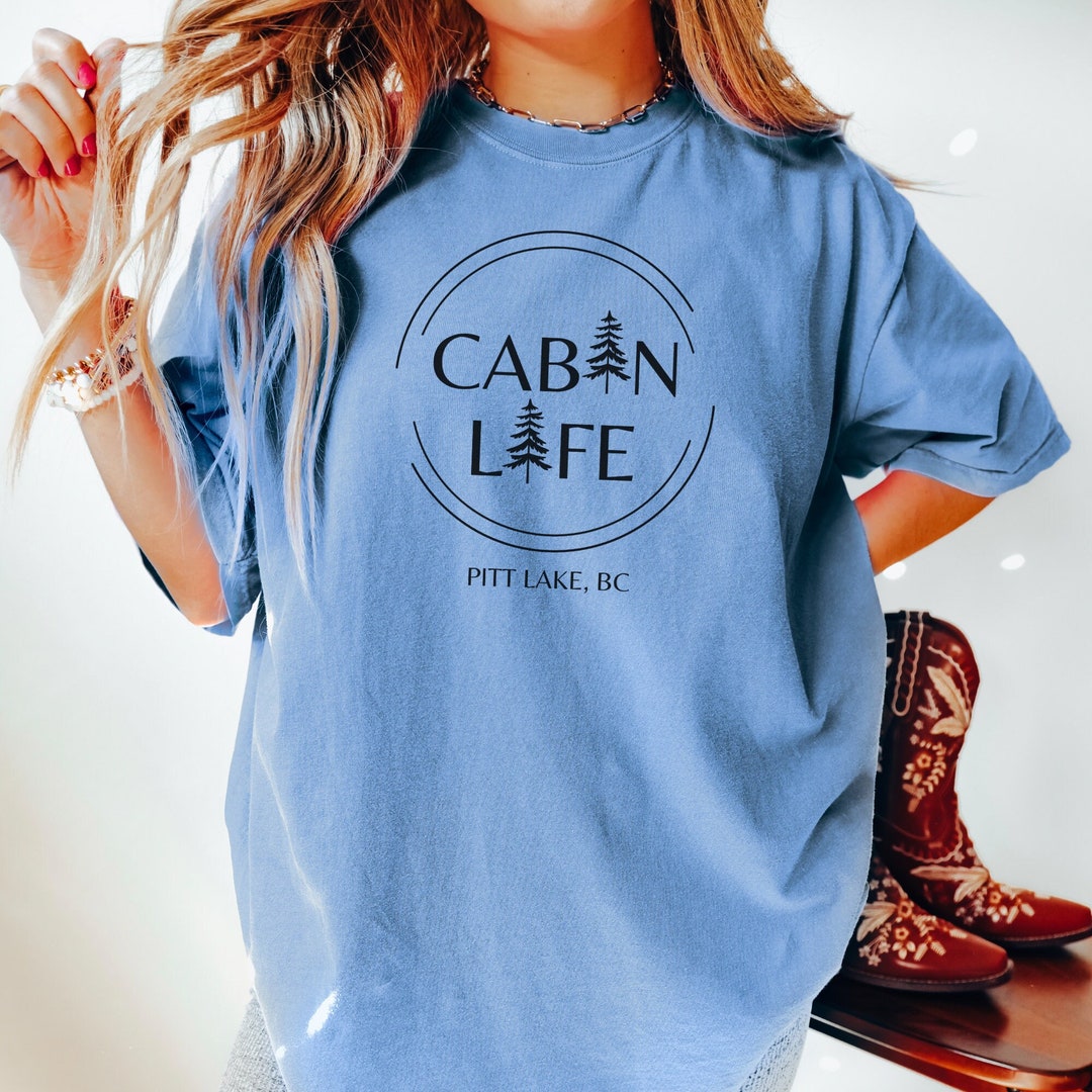 Custom Comfort Colors Cabin Life Tshirt Personalized Cabin - Etsy