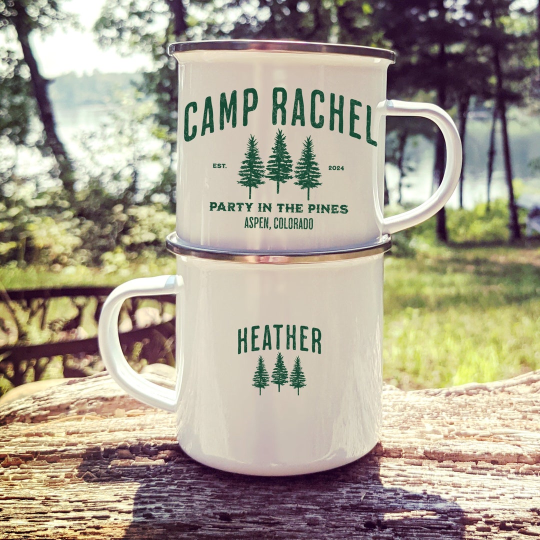 Custom Camp Bachelorette Party Mugs, Personalized Bridal Party Cups ...