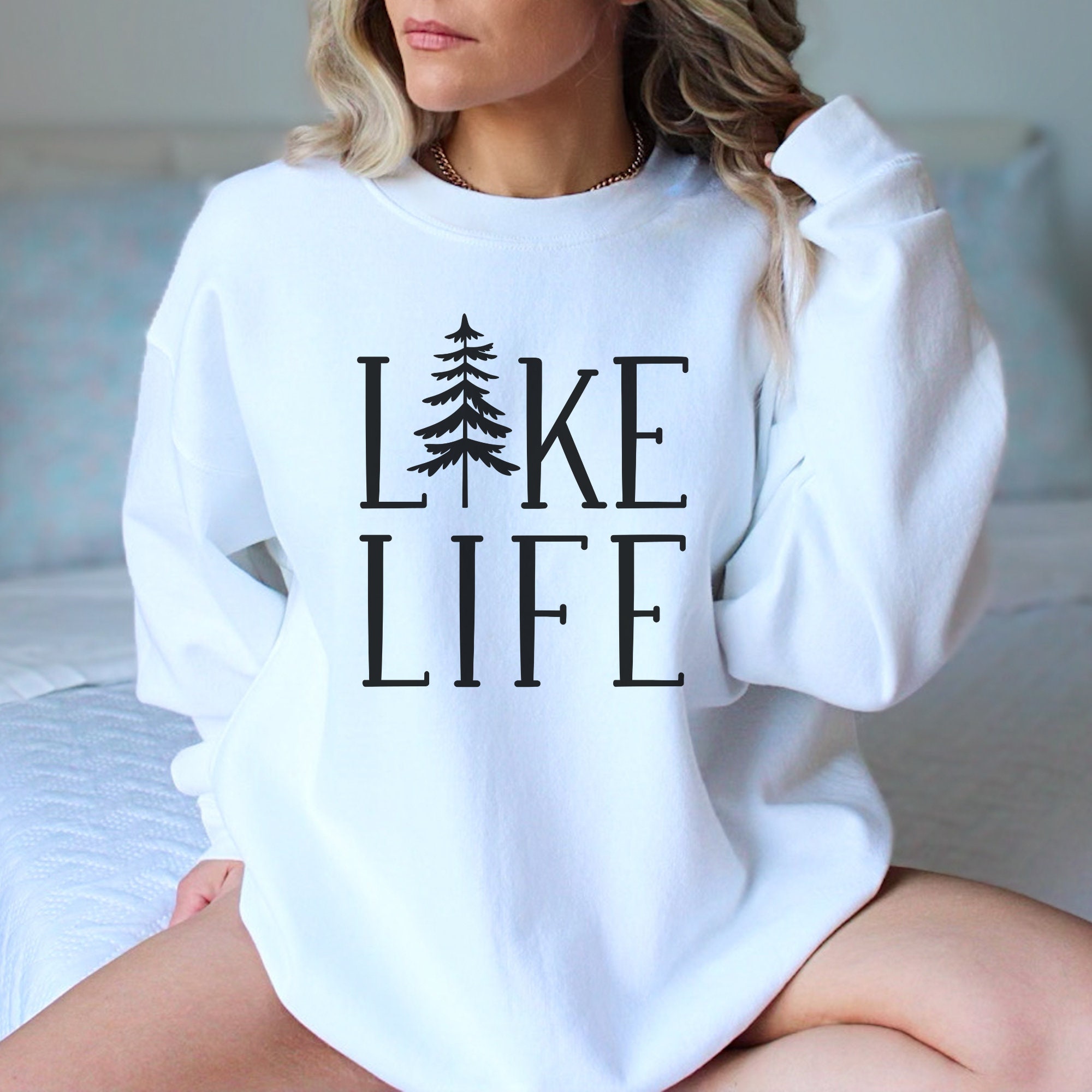 Lake Life Sweatshirt for Woman Lake Sweater Cute Lake Life - Etsy
