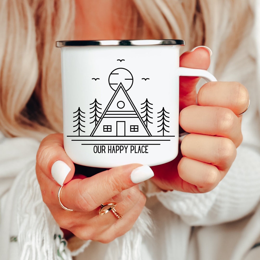 Personalized Couples Cabin Mugs, Custom A Frame Mug, Custom Name ...