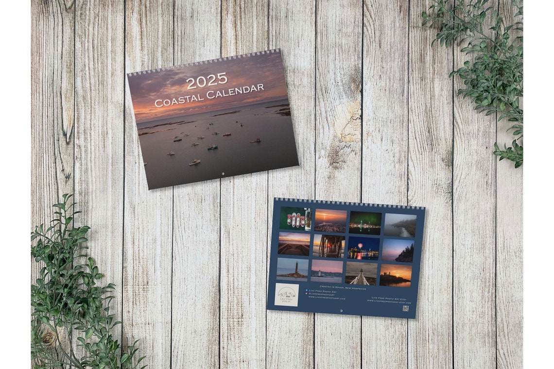 2025 Coastal New England Photography Wall Calendar (8.5 X 11 Monthly ...