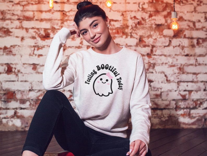 Feeling Bootiful Today Png, Cute Ghost Svg, Ghost Svg, Ghost Printable ...