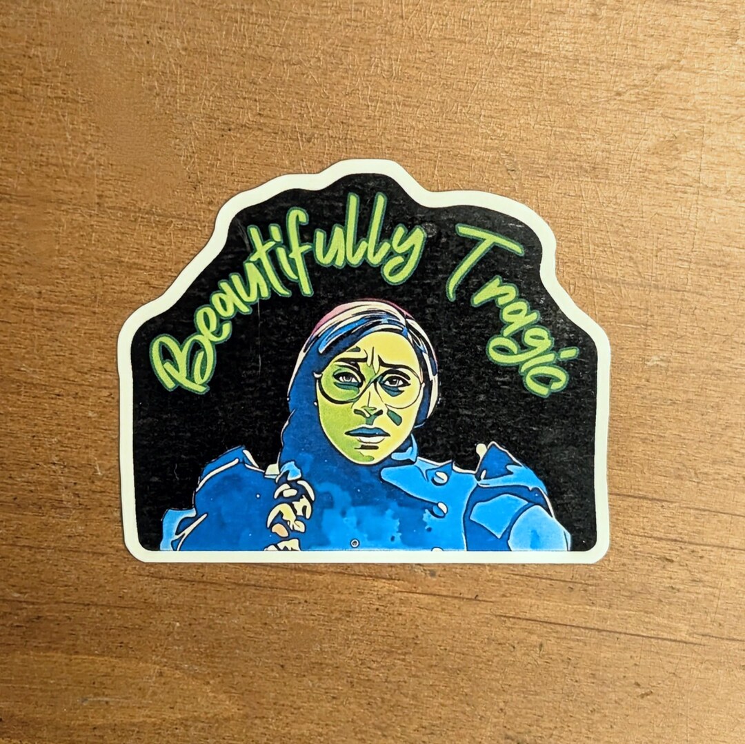 Beautifully Tragic Elphaba Wicked Stickers Water Bottle Sticker Laptop ...