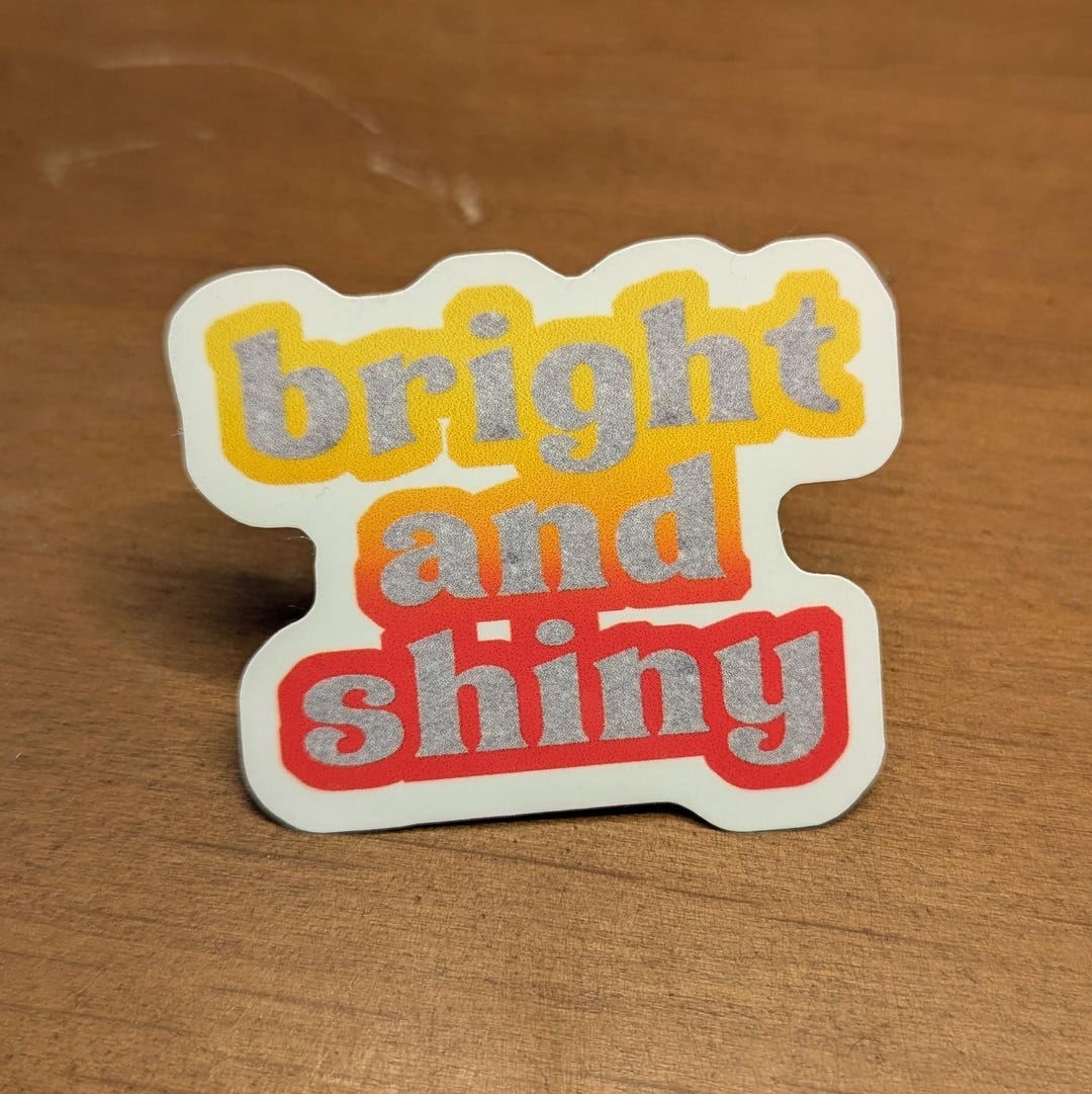 Bright and Shiny Sticker Bubble Boy Water Bottle Sticker Laptop Decal ...