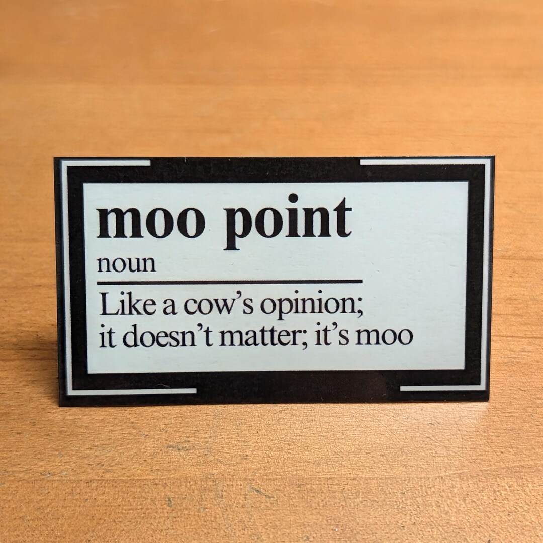 Moo Point Friends Sticker Joey Tribbiani Water Bottle Sticker Laptop ...