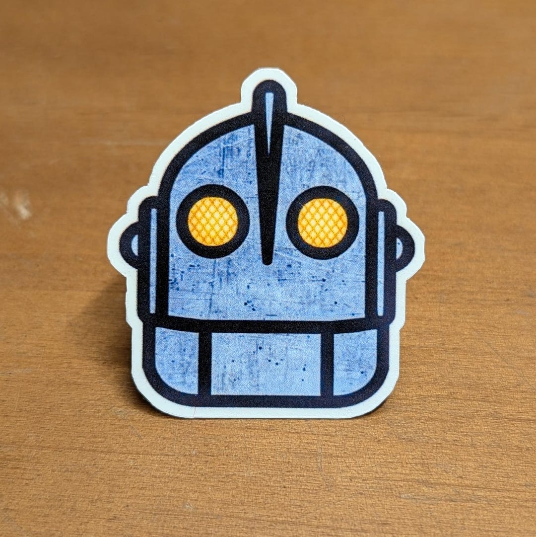 Iron Giant Sticker Water Bottle Sticker Laptop Decal - Etsy