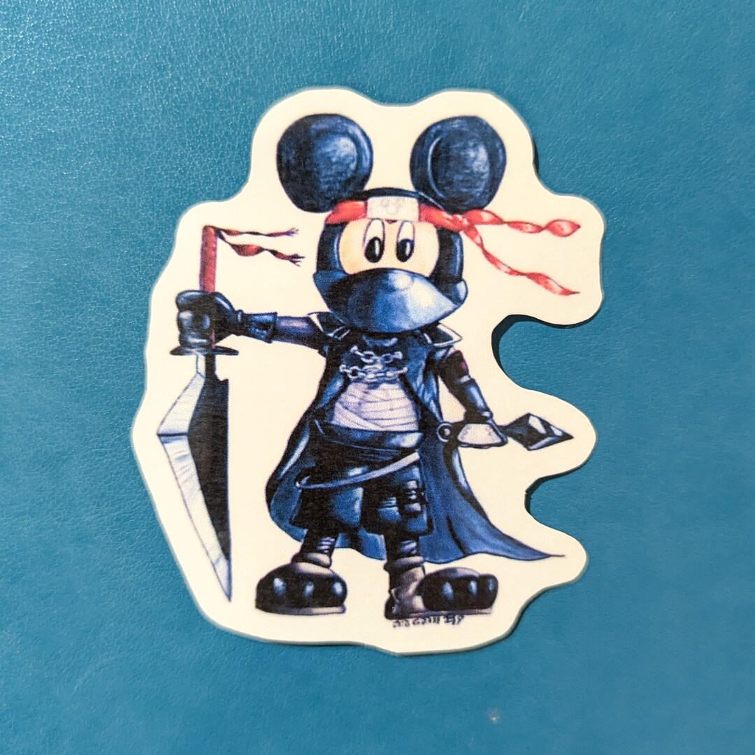 Ninja Mickey Water Bottle Sticker Laptop Decal - Etsy
