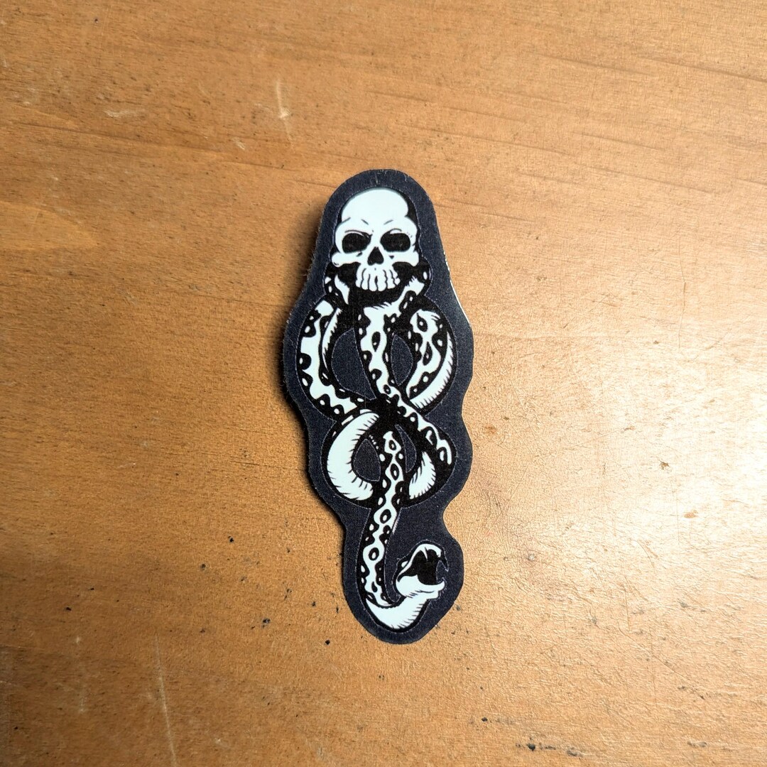 Dark Mark Sticker Glow-in-the-dark Available Harry Potter Death Eater ...